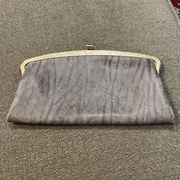 Loewe | Bags | Vintage Loewe Sa Clutch Purse Clasp Entry Soft Grey ...